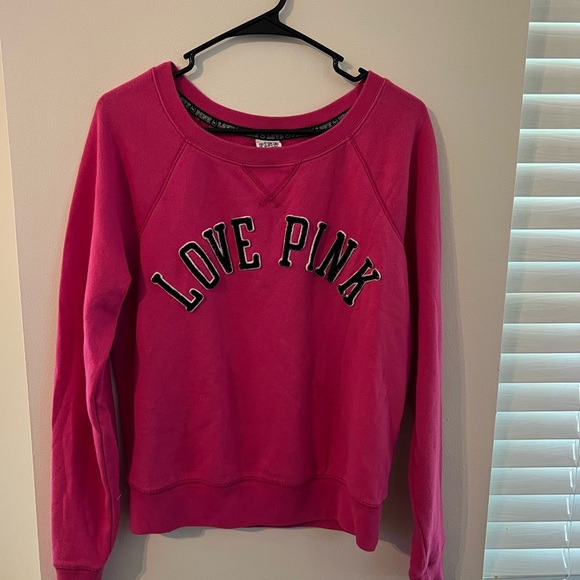 PINK Victoria's Secret | Tops | Pink Victorias Secret Fuchsia Pullover ...